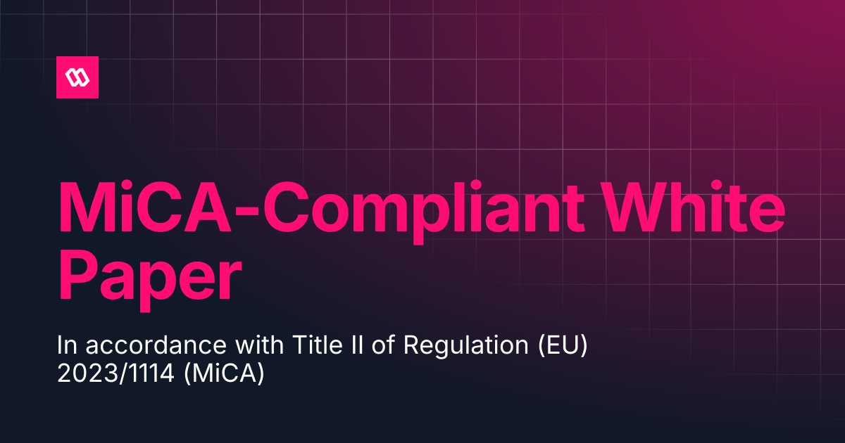 MiCA-Compliant White Paper | SWEAT Whitepaper